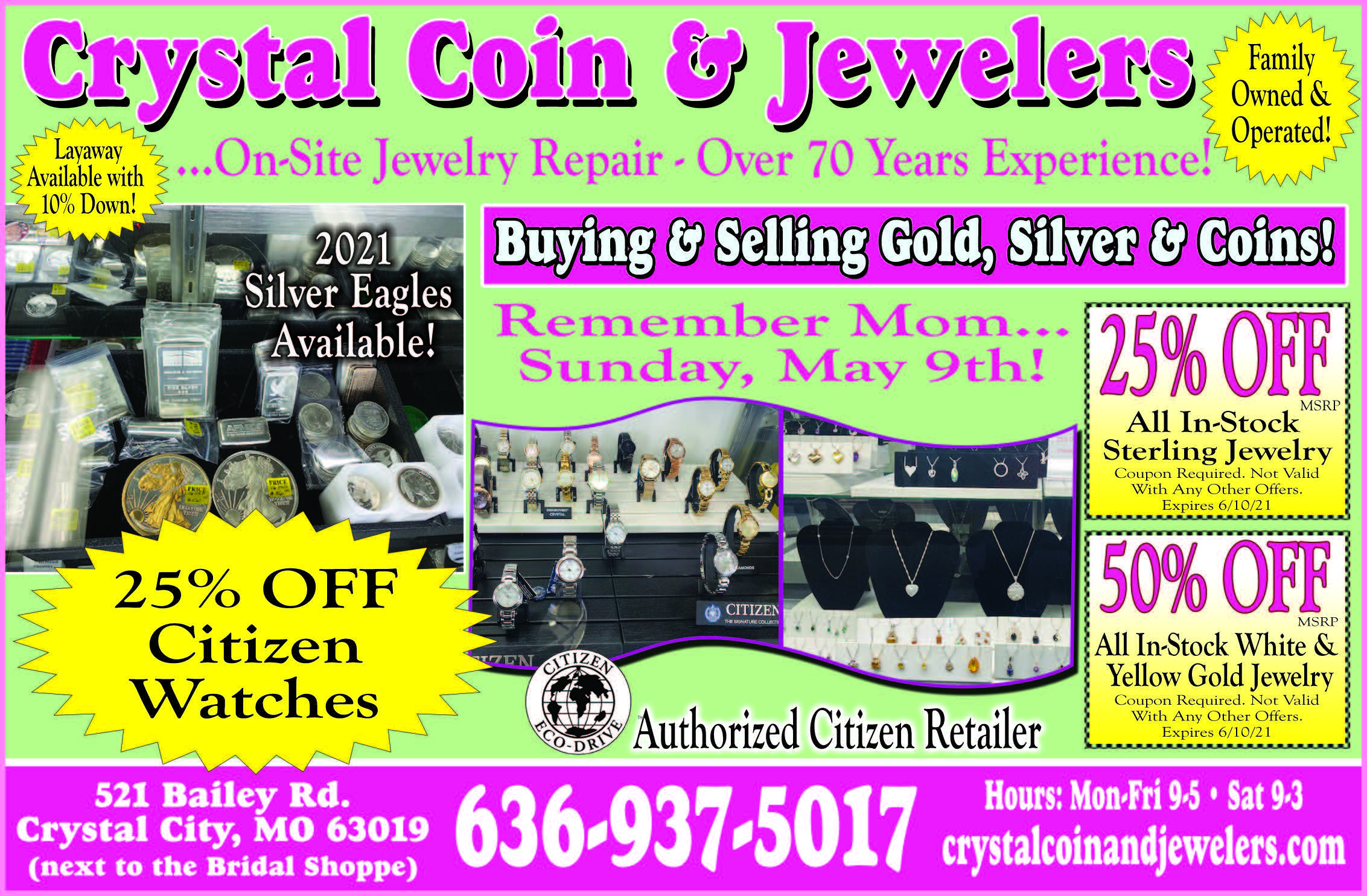 Special Offers - Crystal Coin And Jewelers